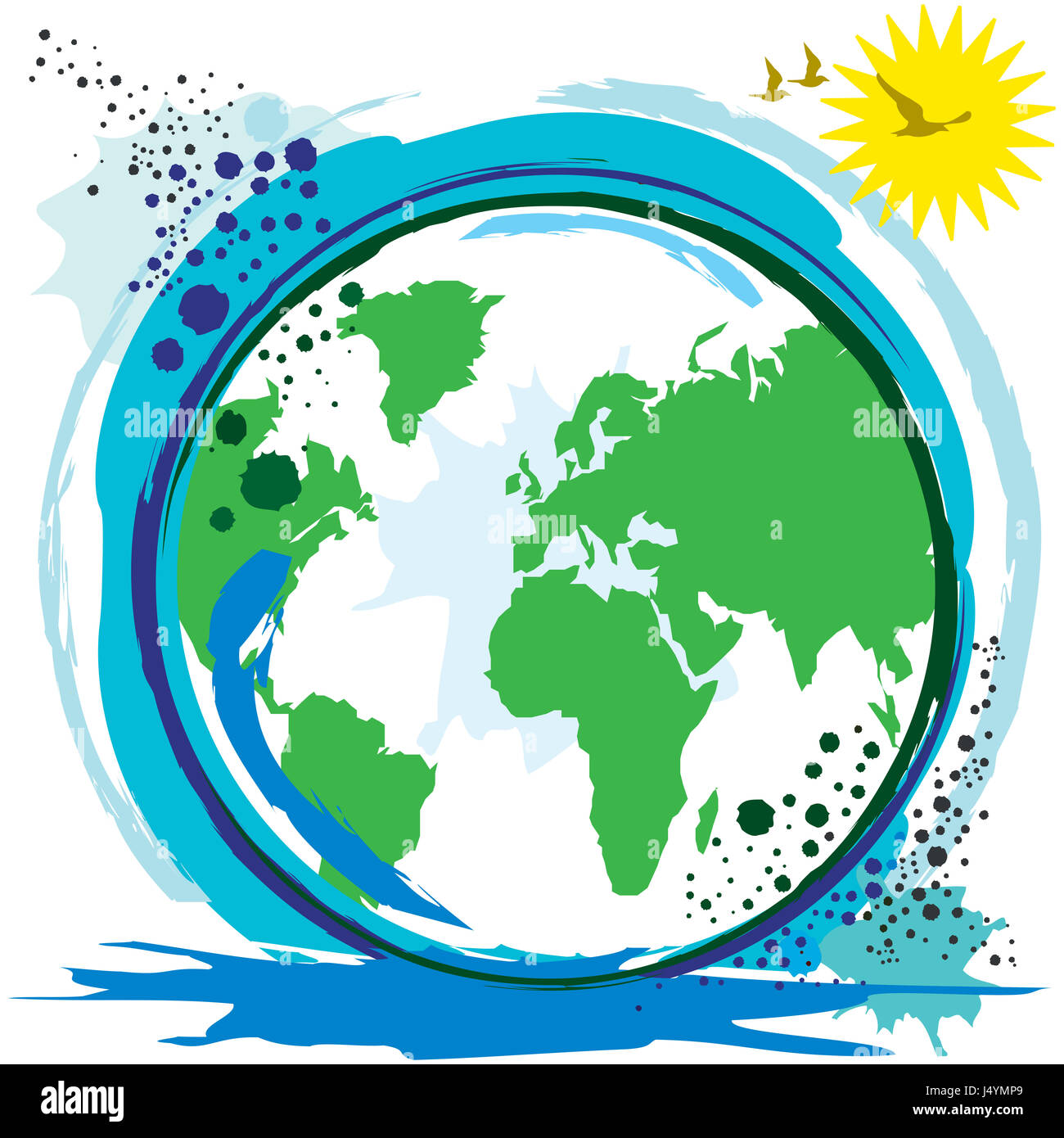 World map with countries vector hi-res stock photography and images - Alamy