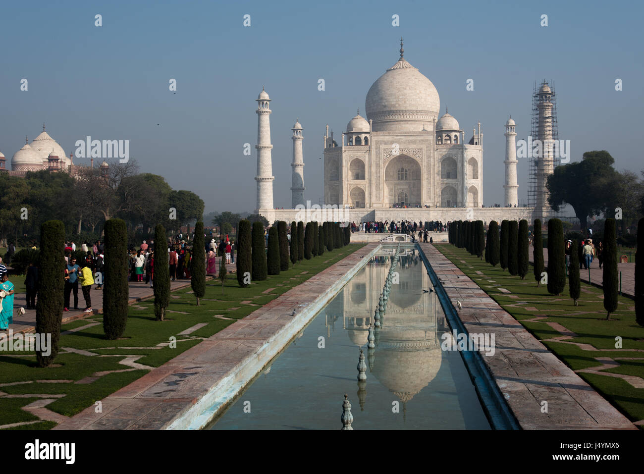 India agra taj mahal restoration hi-res stock photography and images ...