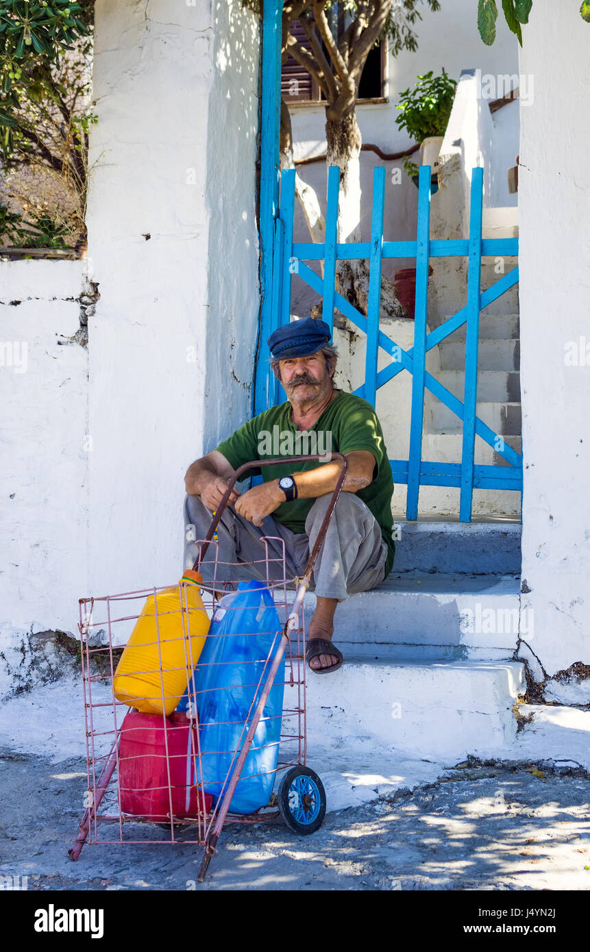Greek old man mustache hi-res stock photography and images - Alamy