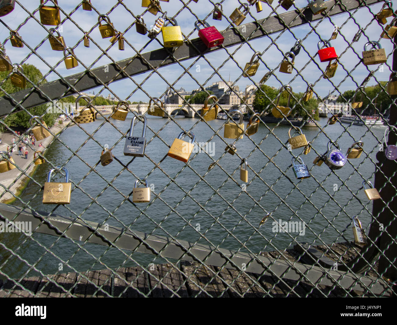 Paris Love Locks Stock Photo - Alamy