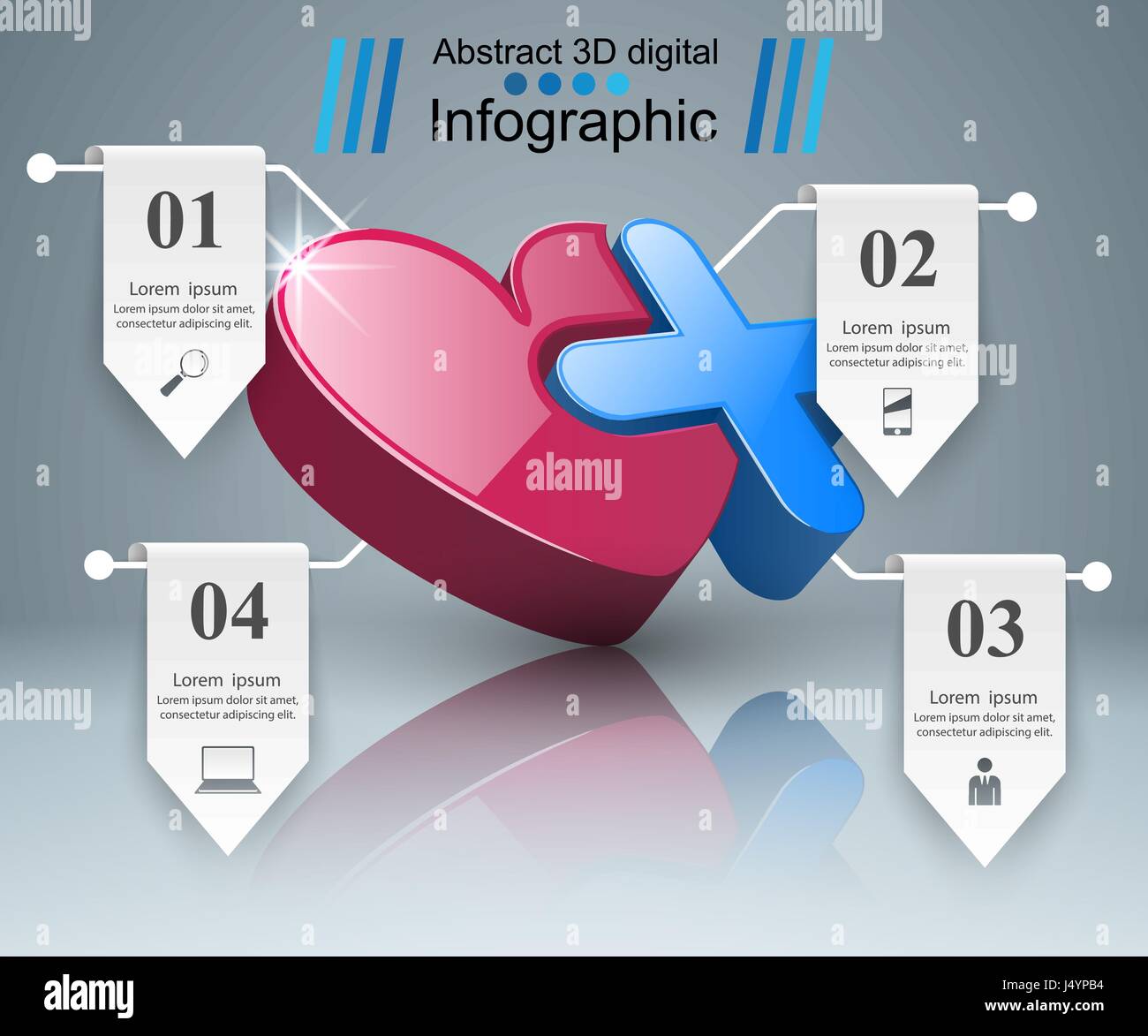 Health icon. 3D Medical infographic Stock Vector Image & Art - Alamy