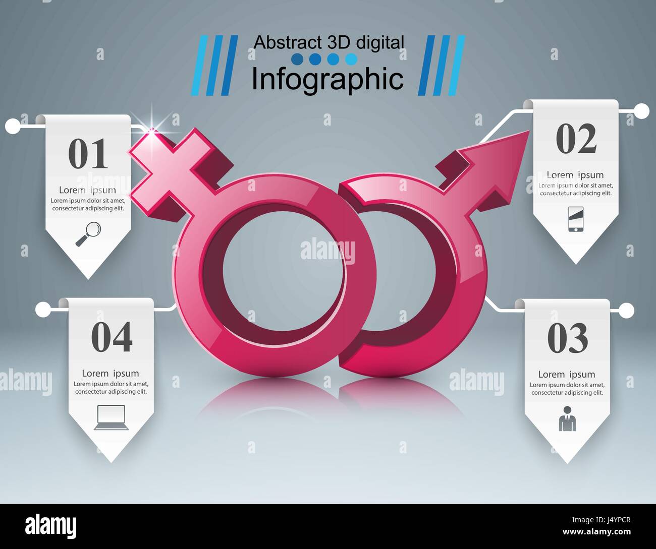 Business Infographics. Man and woman icon Stock Vector Image & Art - Alamy