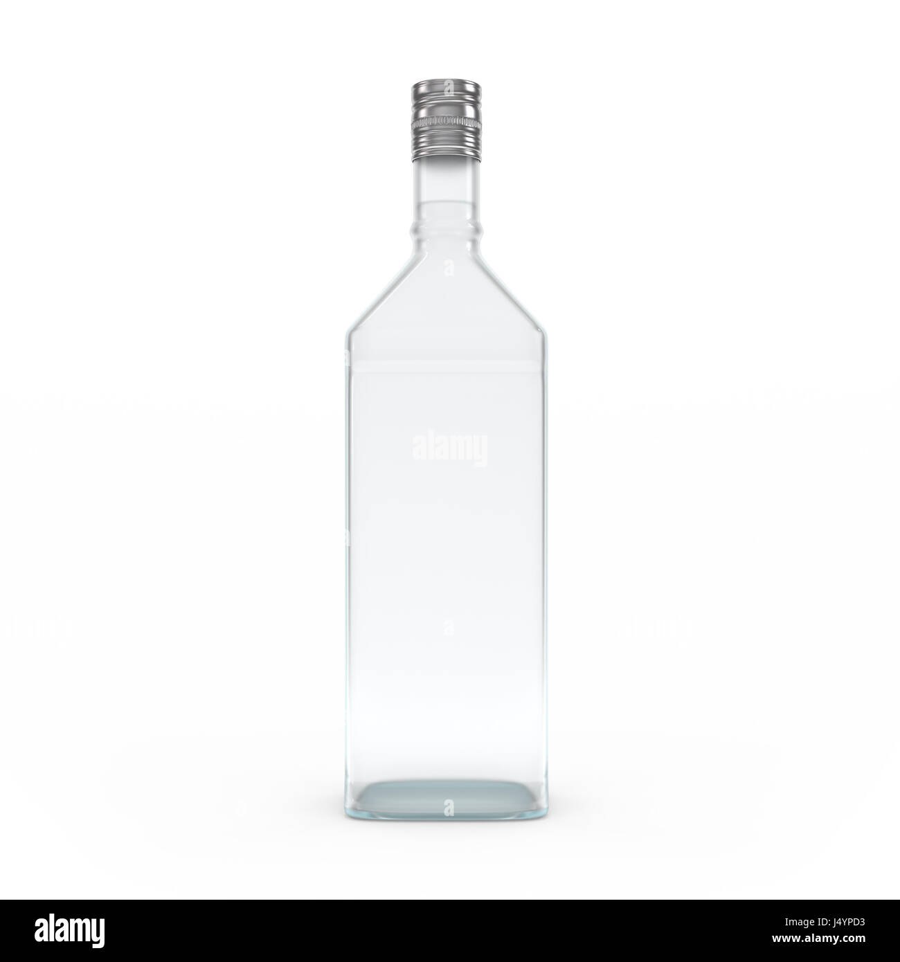 Vodka bottle isolated 3d rendering on white background Stock Photo - Alamy