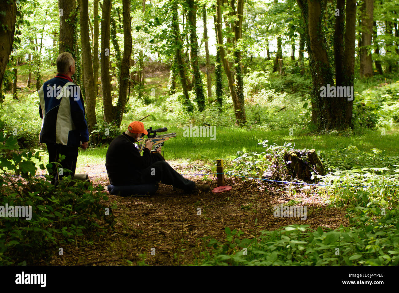 Air rifle competitive target shooting Stock Photo - Alamy