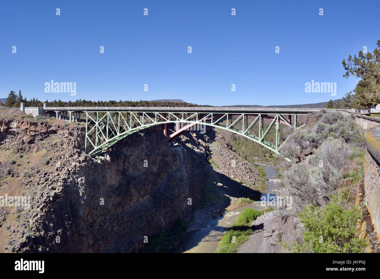 Crooked River High Bridge at Peter Skene Ogden State Park Stock Photo ...