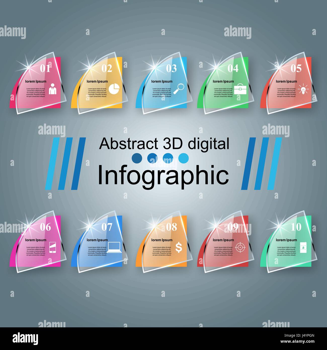 Infographic design. List of 10 items Stock Vector Image & Art - Alamy