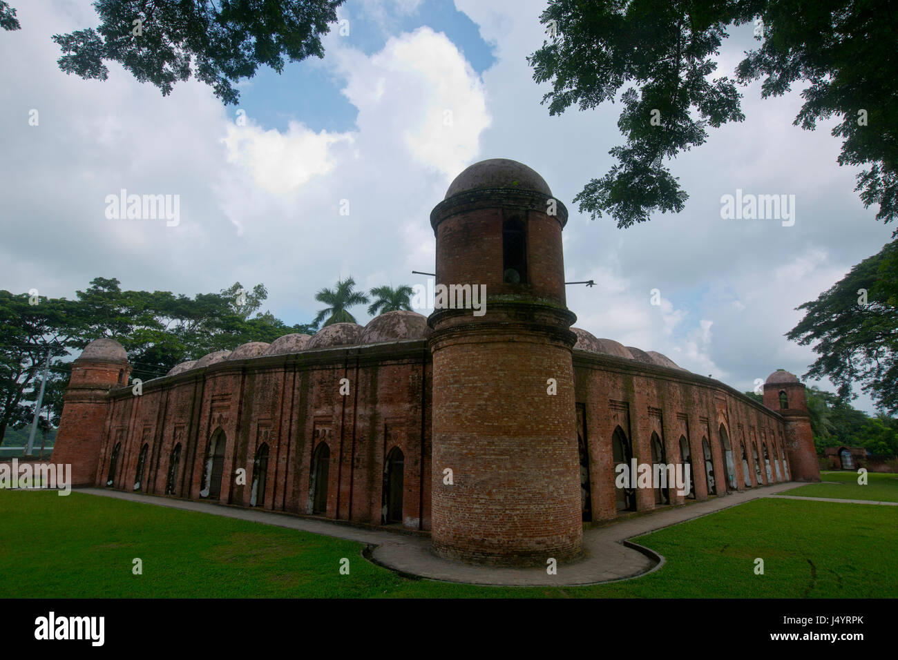 Sixty Dome Mosque in Bagerhat, an UNESCo world heritage site of ...