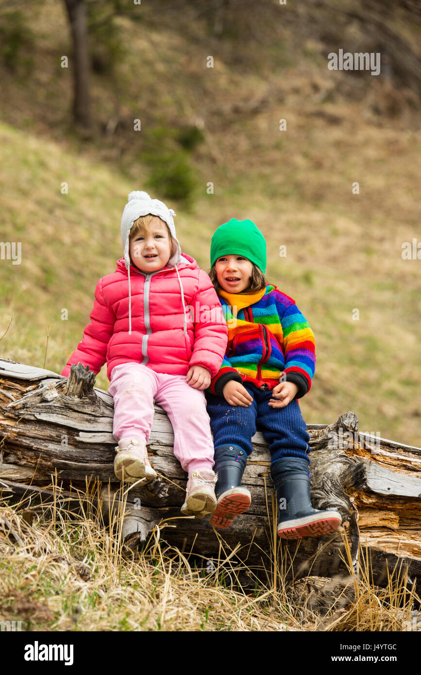 Kids forest tree hi-res stock photography and images - Alamy