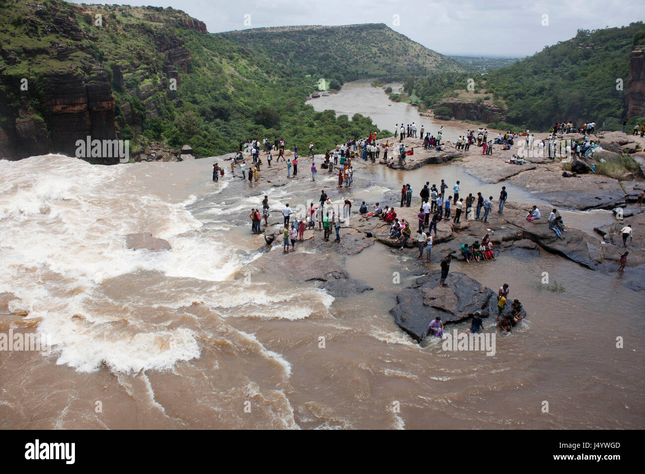 Waterfall in gokak, karnataka, india, asia Stock Photo - Alamy