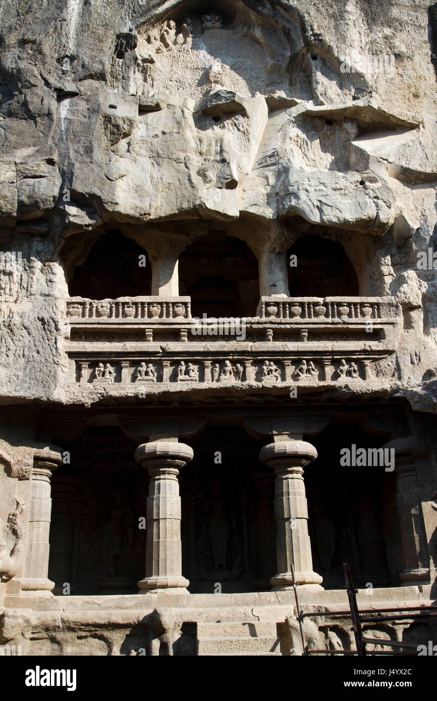 Kailash temple pillar ellora caves hi-res stock photography and images ...