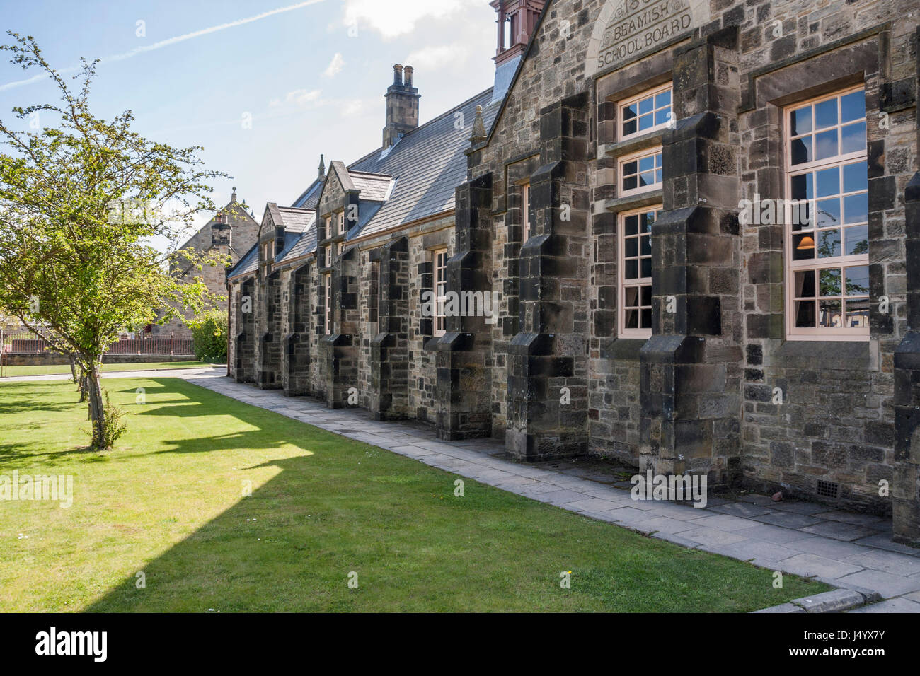 The exterior of the village school at Beamish Museum,England,UK Stock ...