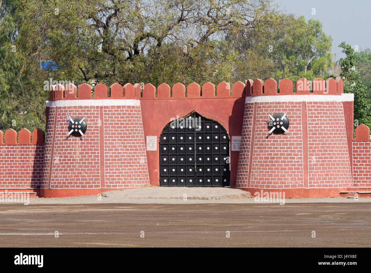 Replica of fort gate, police parade ground, osmanabad, maharashtra ...