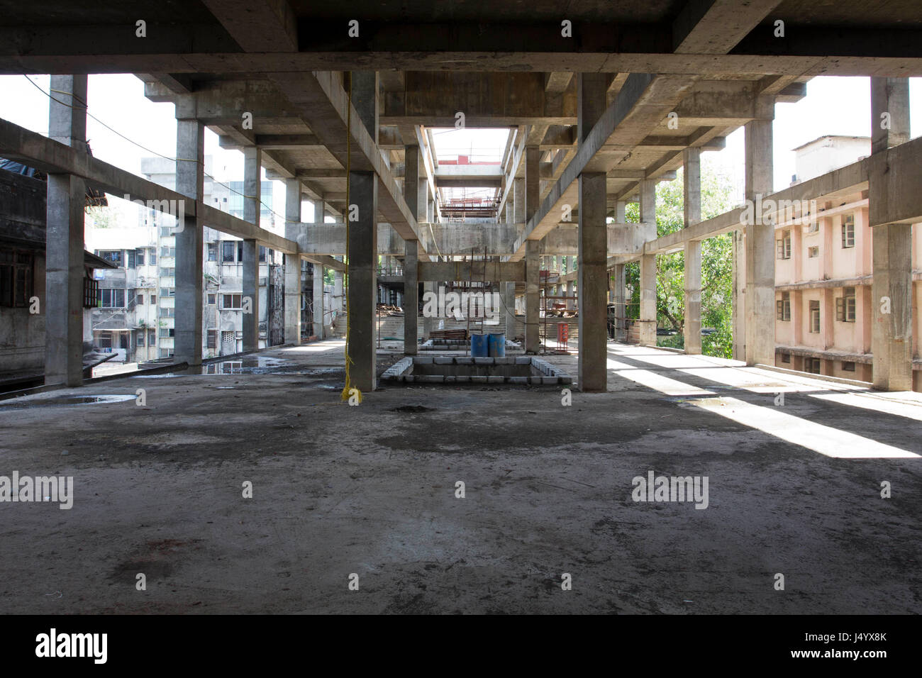 Indian metro construction hi-res stock photography and images - Alamy