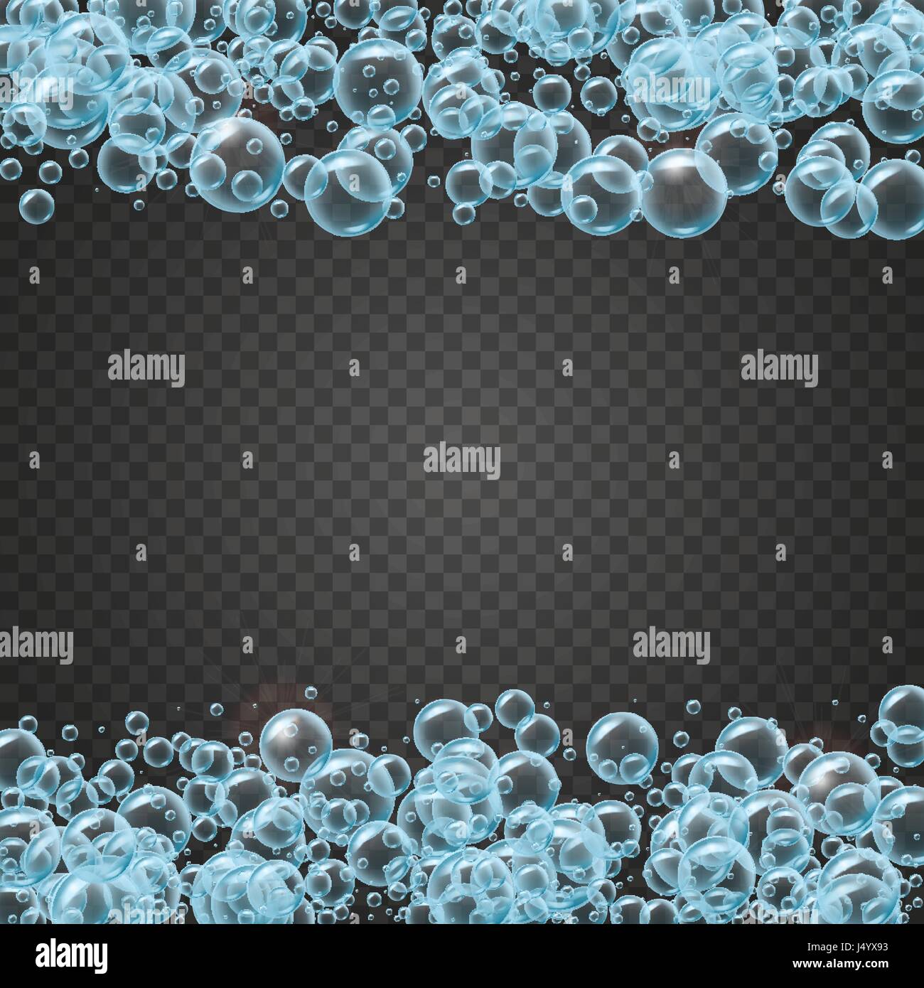 Wave underwater foam bubbles Stock Vector Images - Alamy