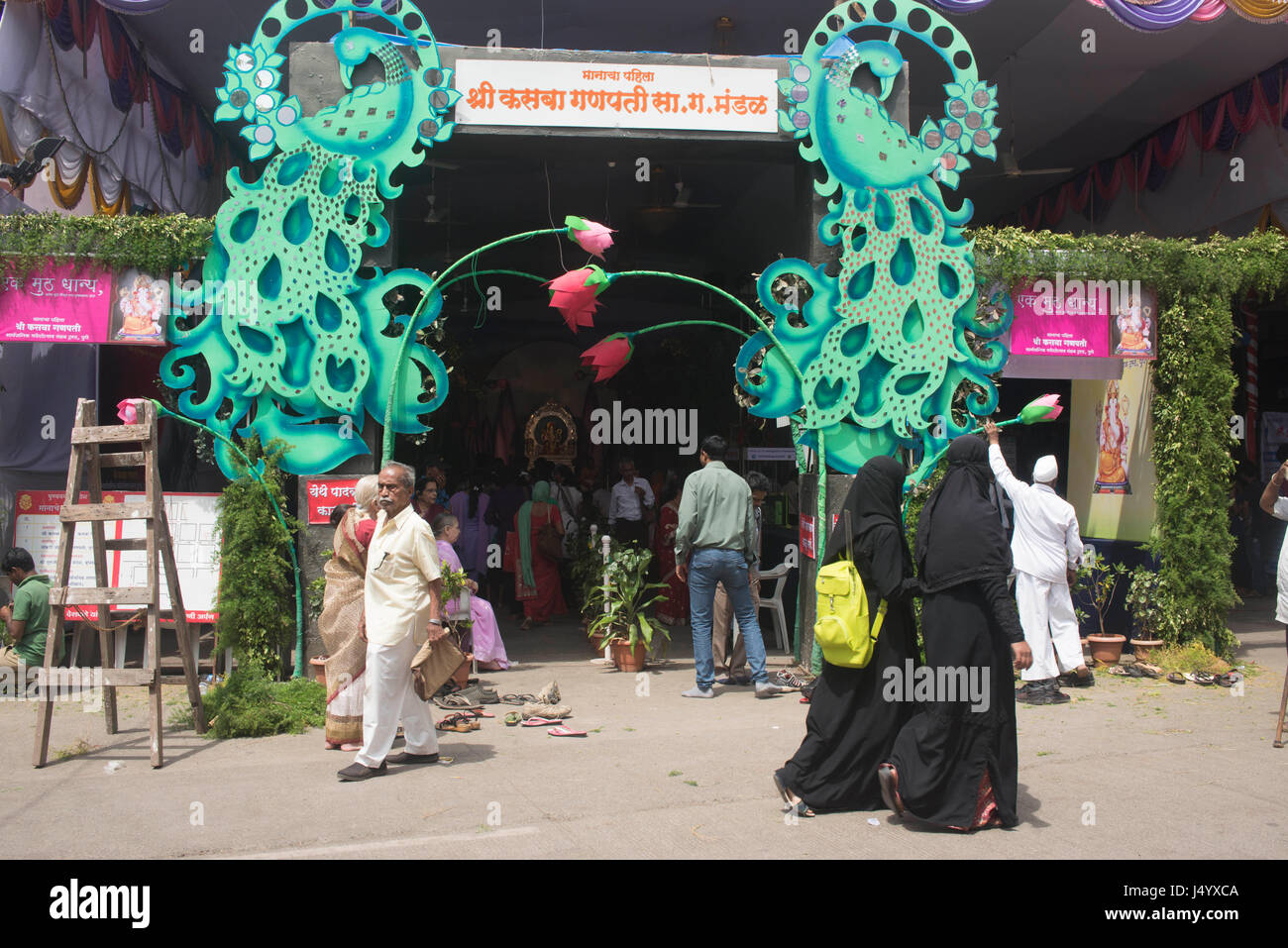 Entrance of kasba peth ganpati, pune, maharashtra, india, asia Stock ...