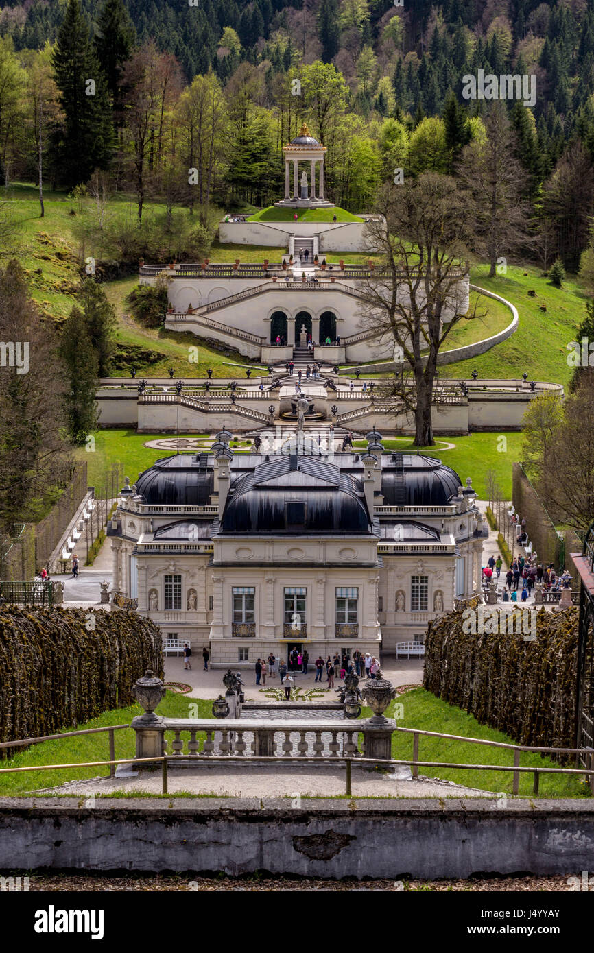 Schloss linderhof palace king ludwig hi-res stock photography and ...