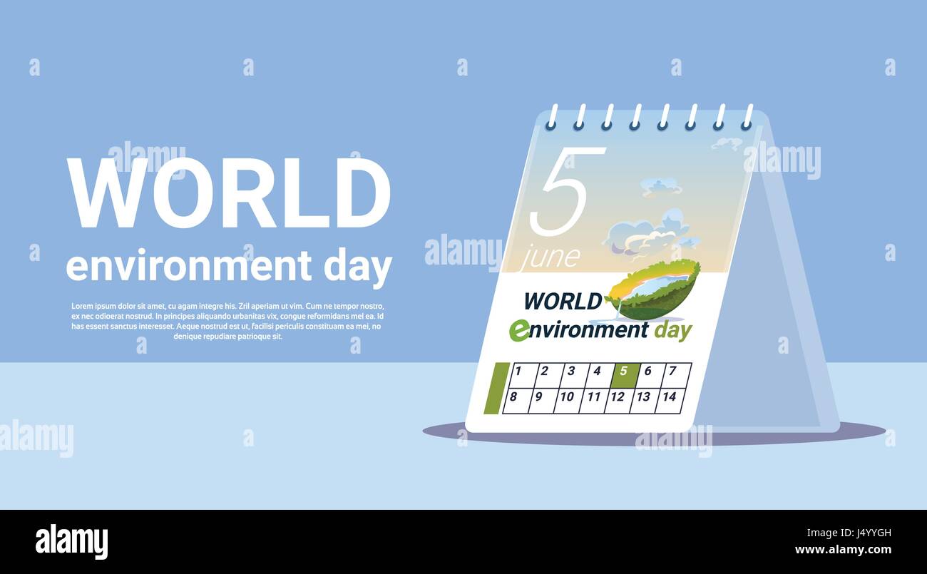 World Environment Day Ecology Protection Holiday Greeting Card Stock ...