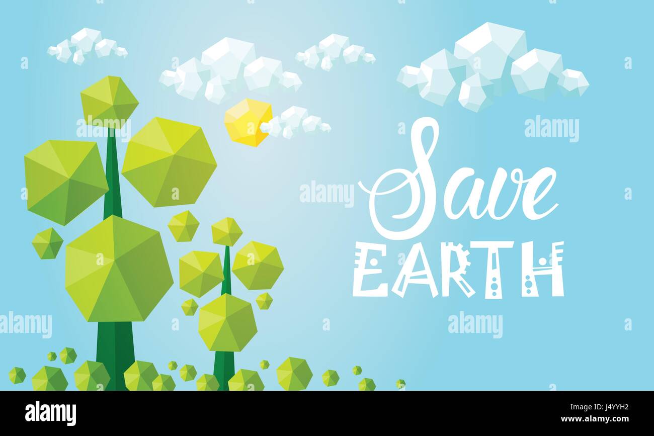 World Environment Day Ecology Protection Holiday Greeting Card Stock ...