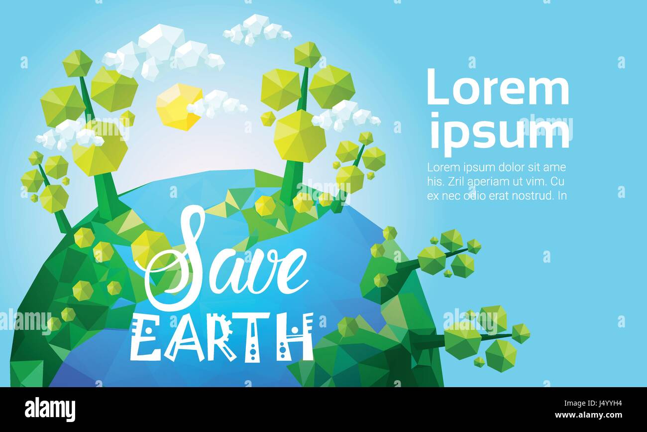 World Environment Day Ecology Protection Holiday Greeting Card Stock ...