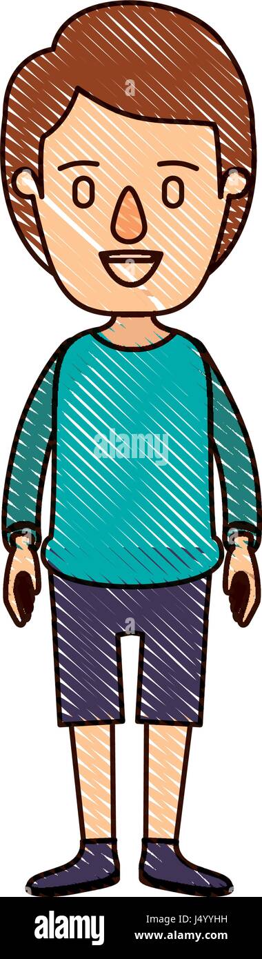 Color stripe cartoon full body hi-res stock photography and images - Alamy