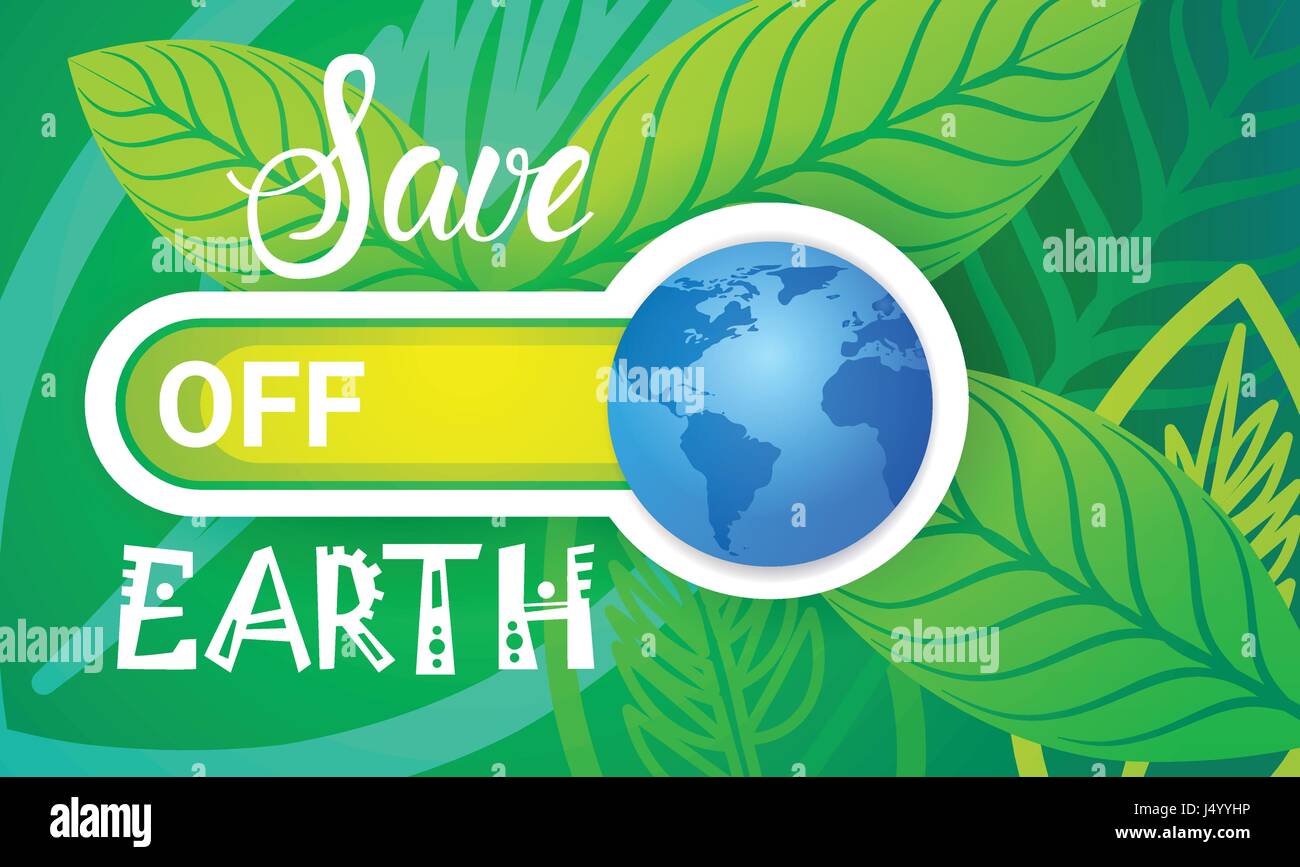 Save Earth World Environment Day Ecology Protection Holiday Greeting ...