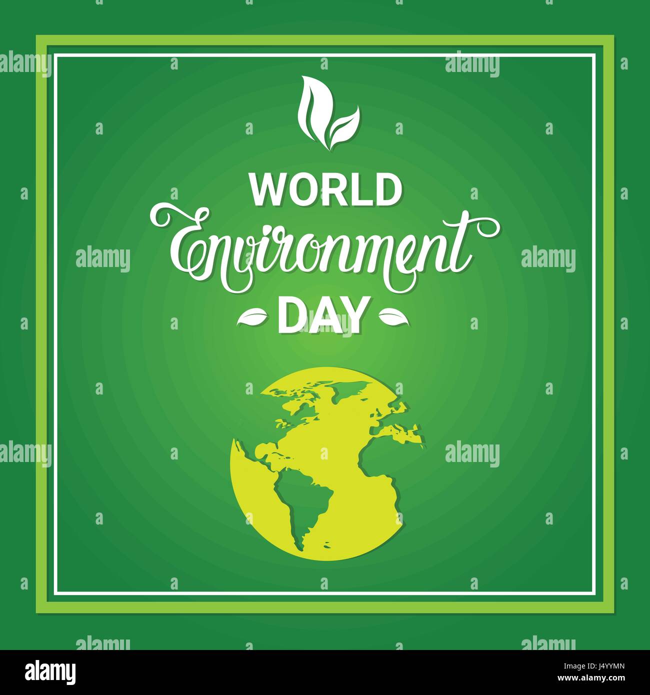 World Environment Day Ecology Protection Holiday Greeting Card Stock ...