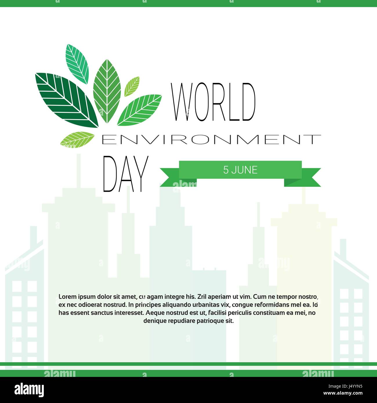 World Environment Day Ecology Protection Holiday Greeting Card Stock ...