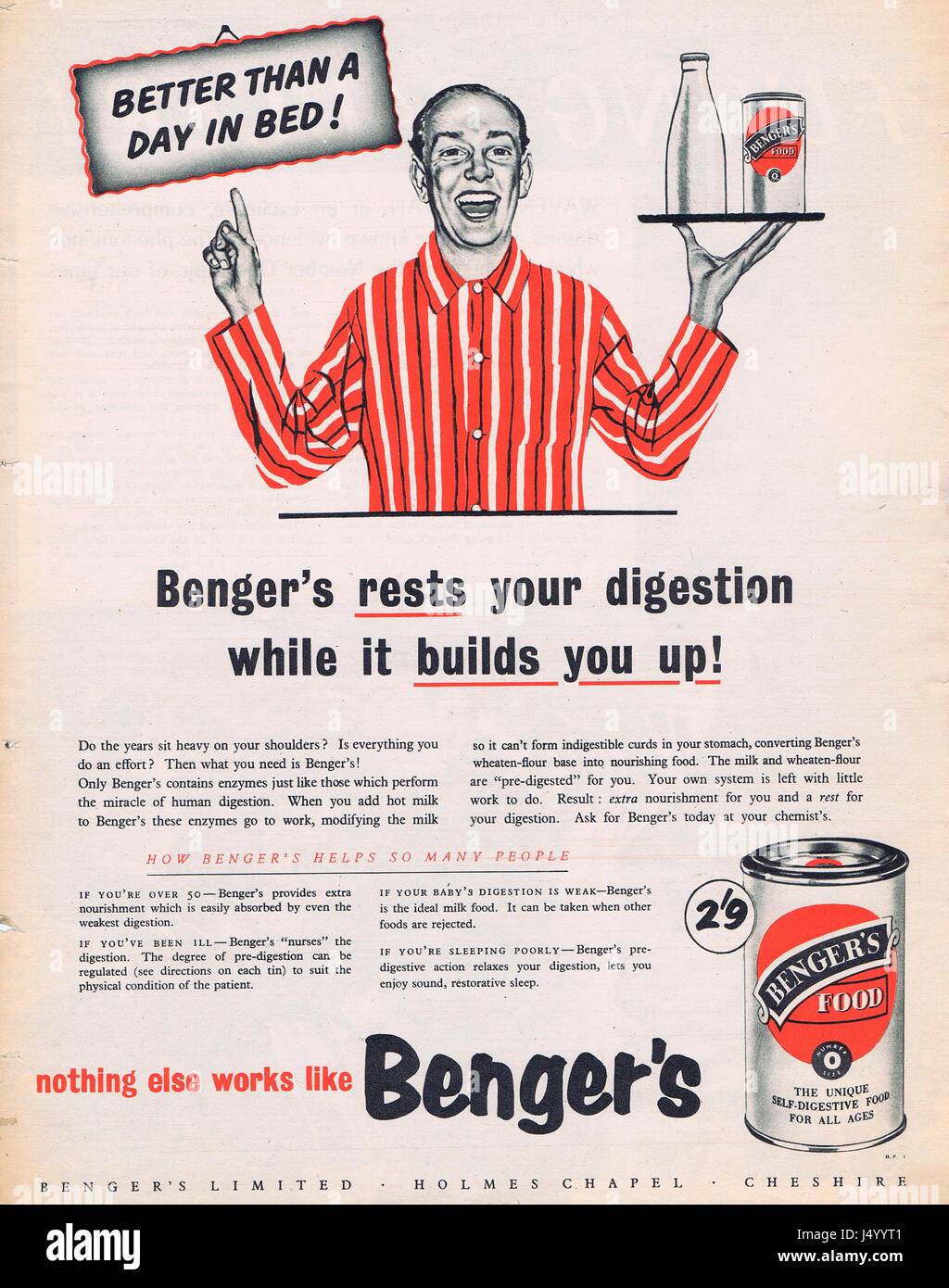 Bengers advertisement hi-res stock photography and images - Alamy