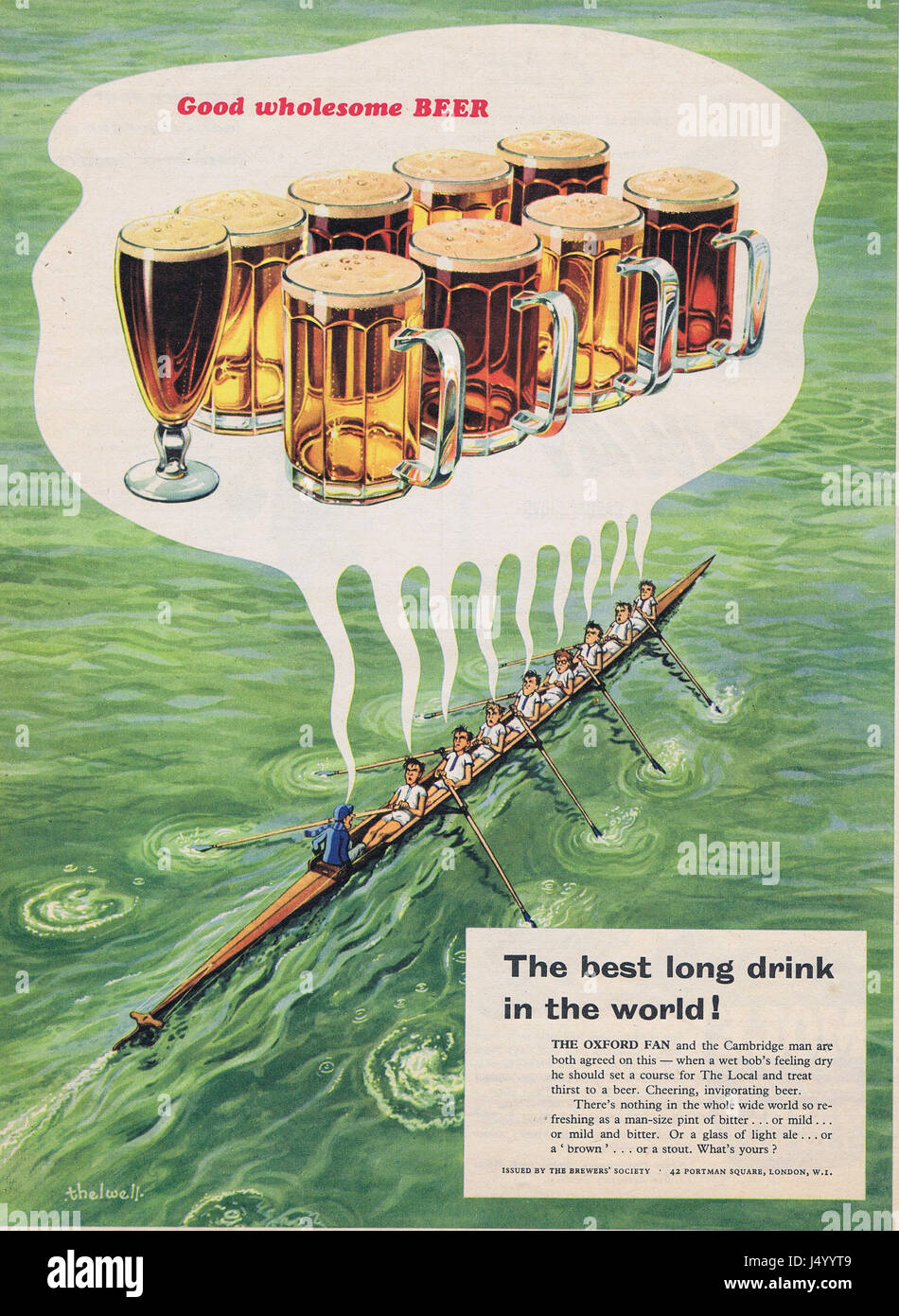 1950s beer ads hi-res stock photography and images - Alamy
