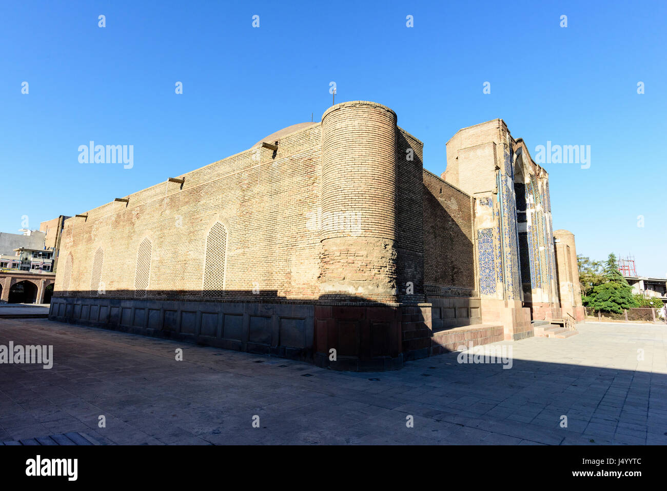 Blue Mosque in Tabriz, Iran. The Blue Mosque is a famous historic ...