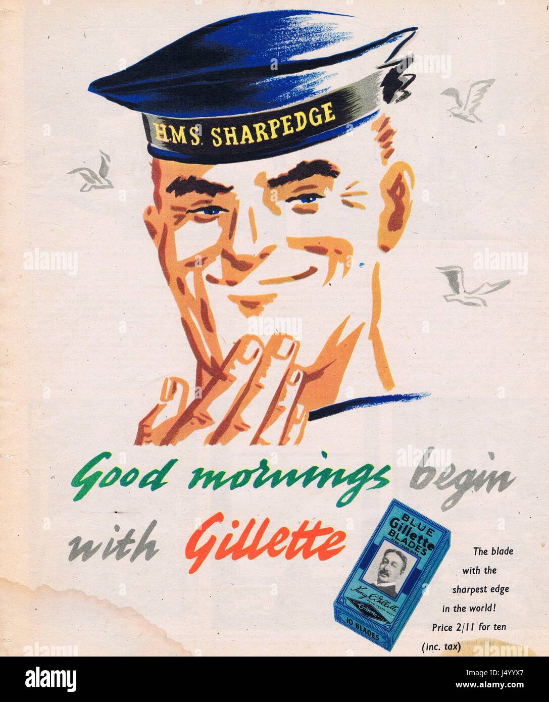 Gillette advert hi-res stock photography and images - Alamy