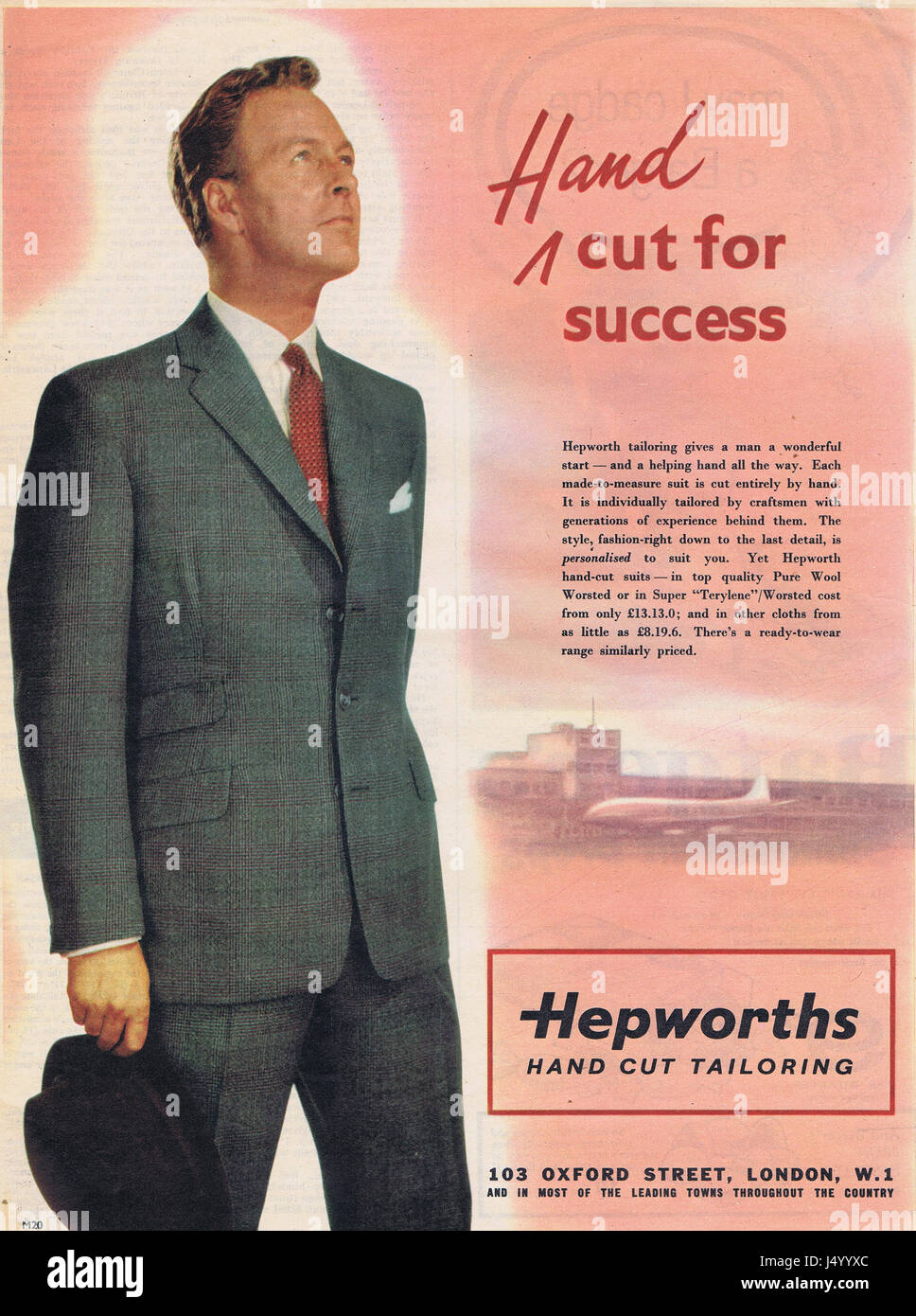 Vintage mens suit advertisement hi-res stock photography and images - Alamy