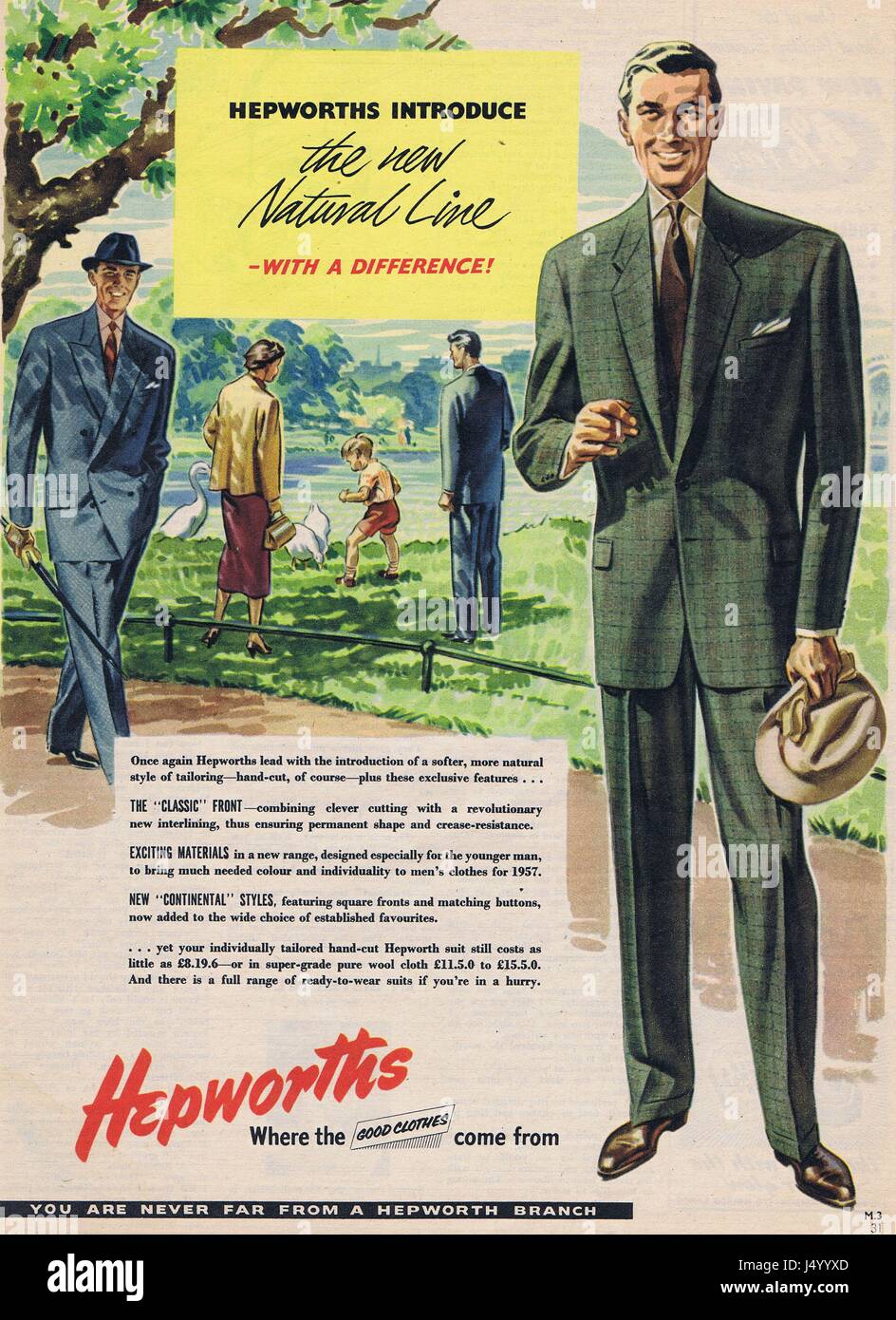 Vintage ads clothing hi-res stock photography and images - Alamy