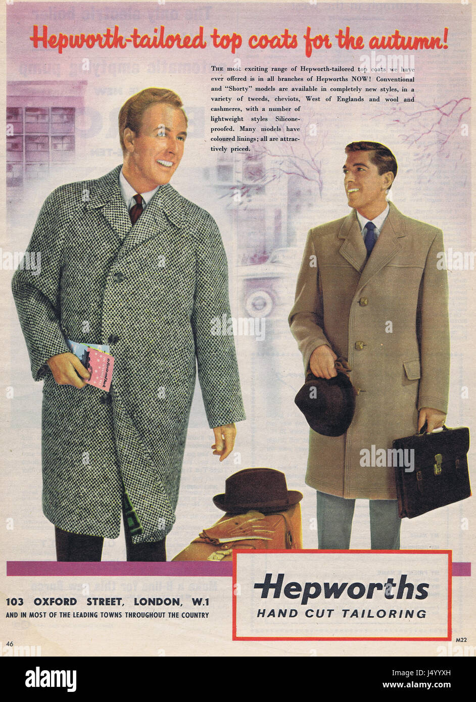 Vintage suits adverts hi-res stock photography and images - Alamy