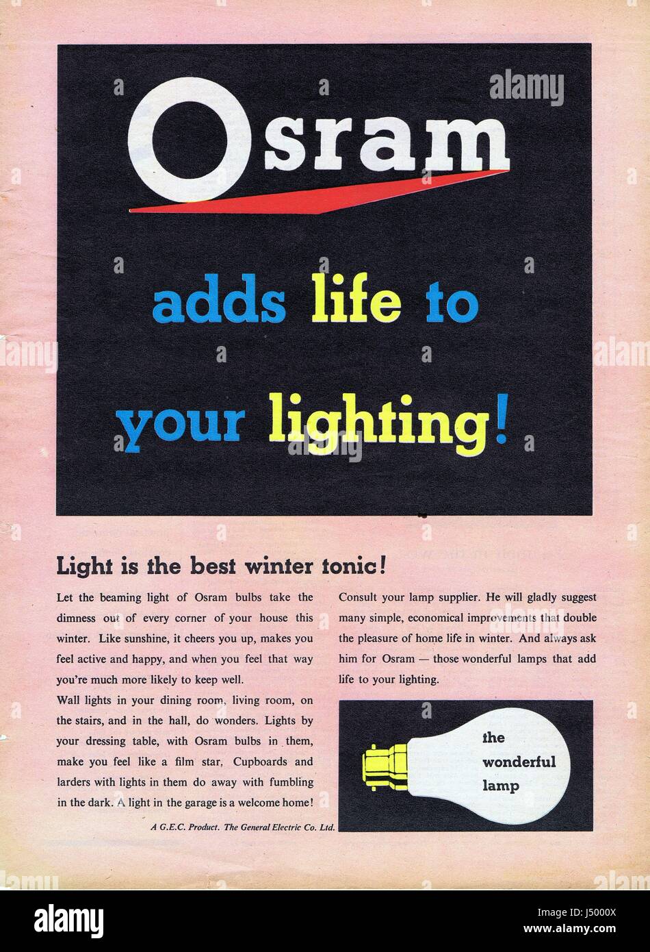Light bulbs advert hi-res stock photography and images - Alamy