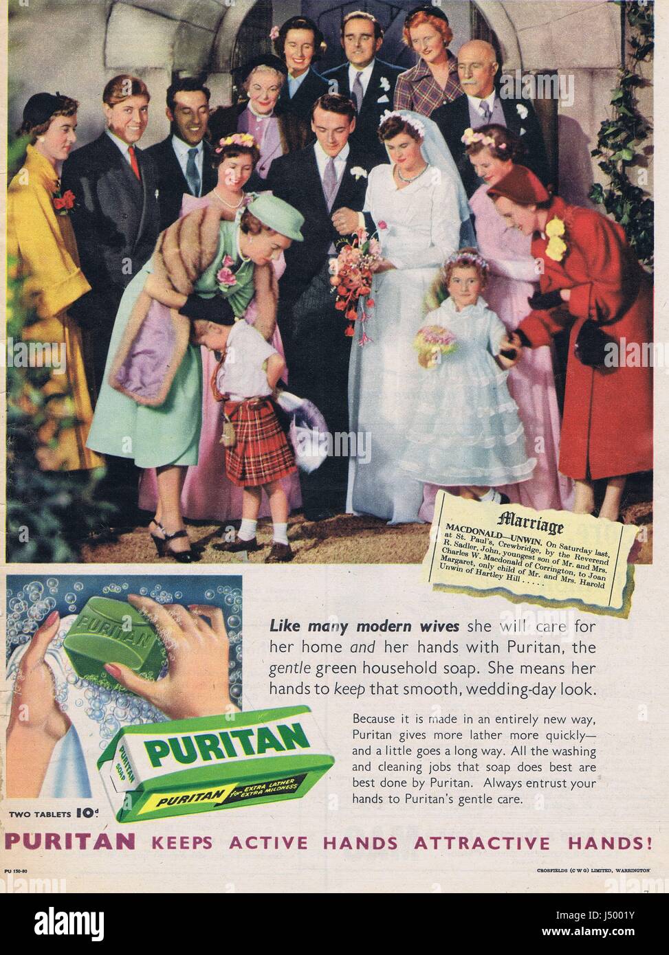 Soap advert 1950s hi-res stock photography and images - Alamy