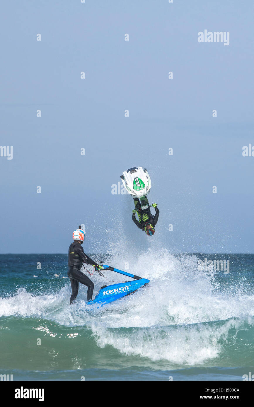 A jetski rider performing an aerial trick Jetski Jet ski Spectacular ...