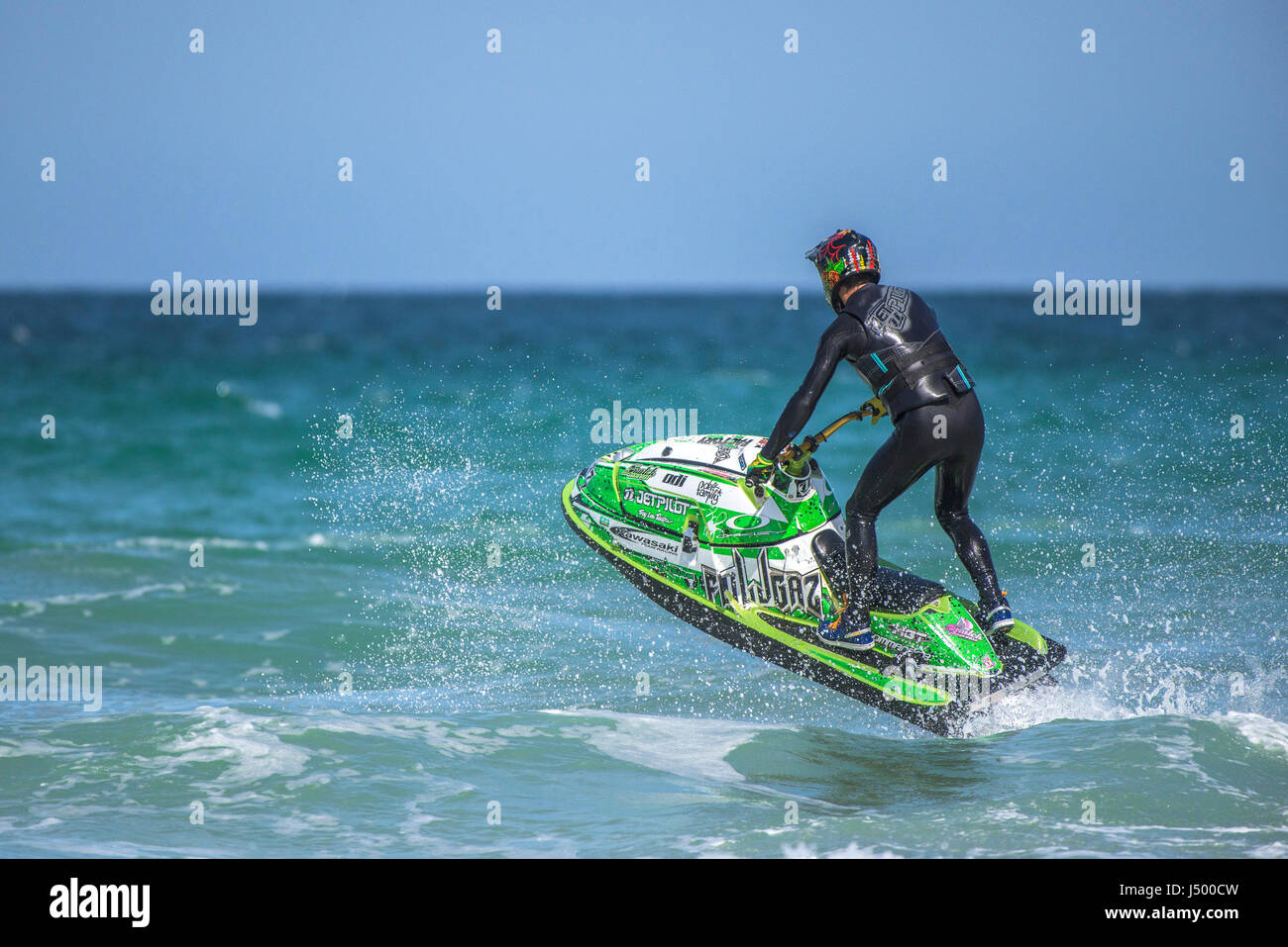 A jetski rider at the IFWA Championships Jetski Jet ski Spectacular ...