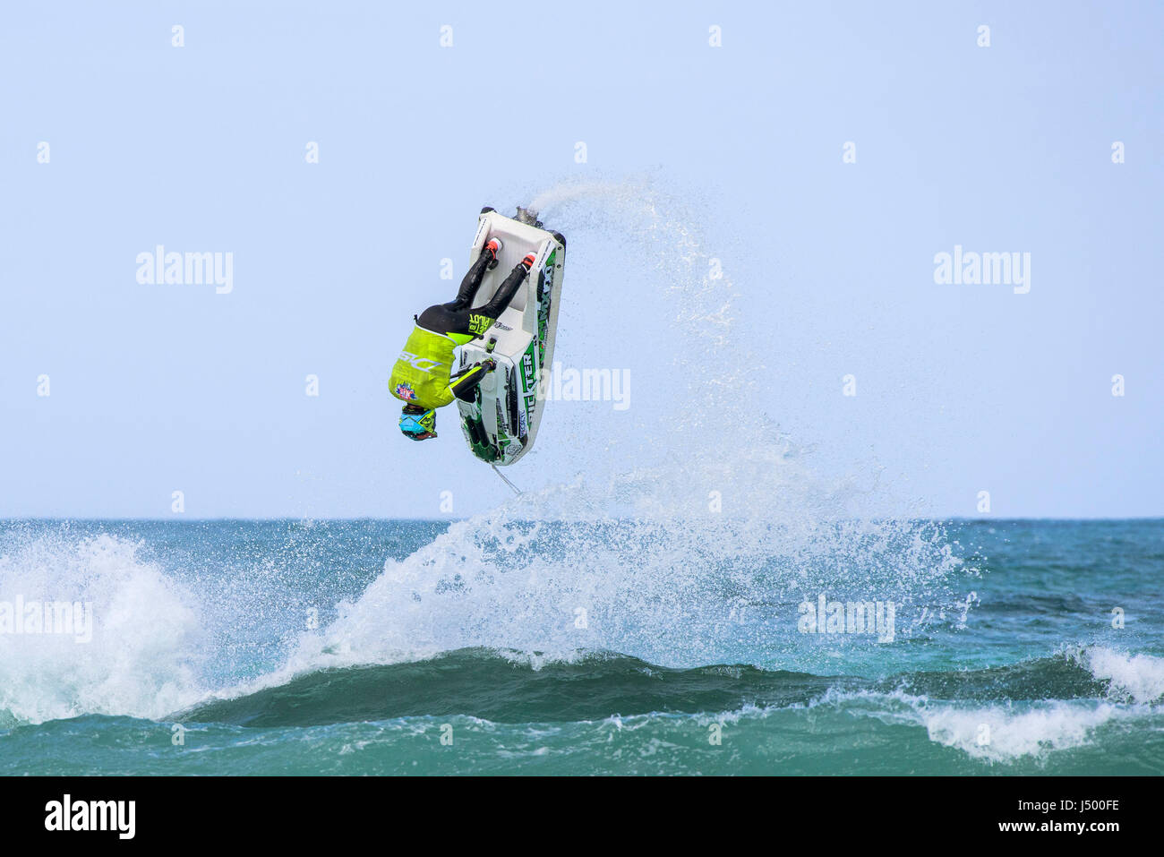 Jetski; Jet ski; Spectacular action; Aerial trick; Aerial stunt; IFWA ...
