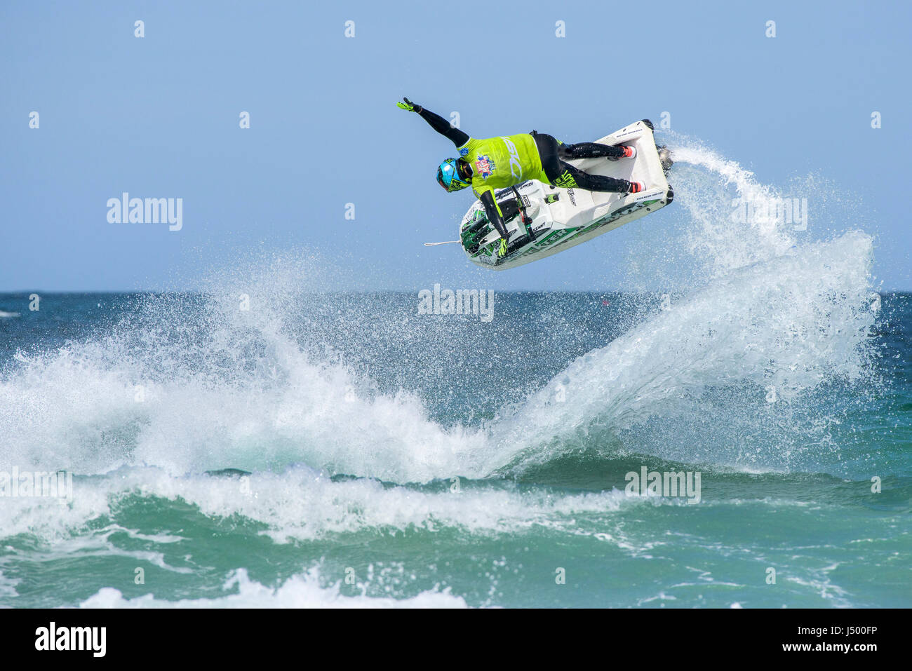 Jetski; Jet ski; Spectacular action; Aerial trick; Aerial stunt; IFWA ...