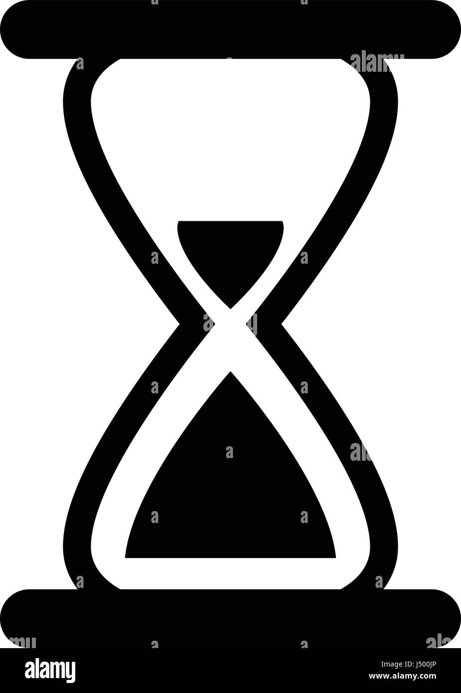 Illustration of hourglass icon on white background Stock Vector Image ...