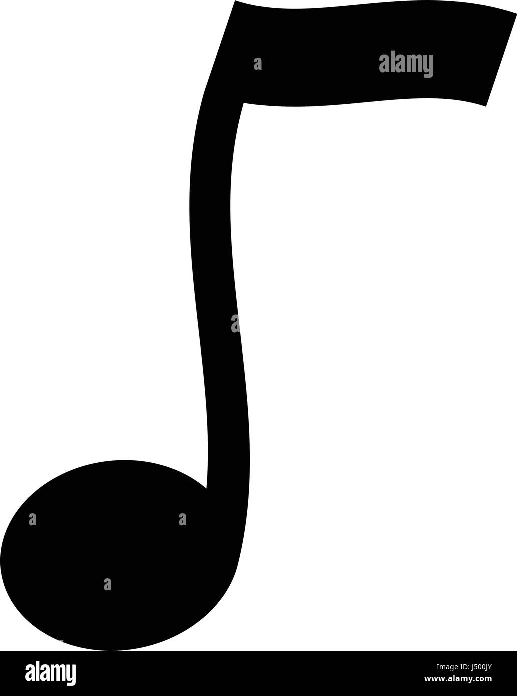 Musical note icon, modern minimal flat design style, vector ...