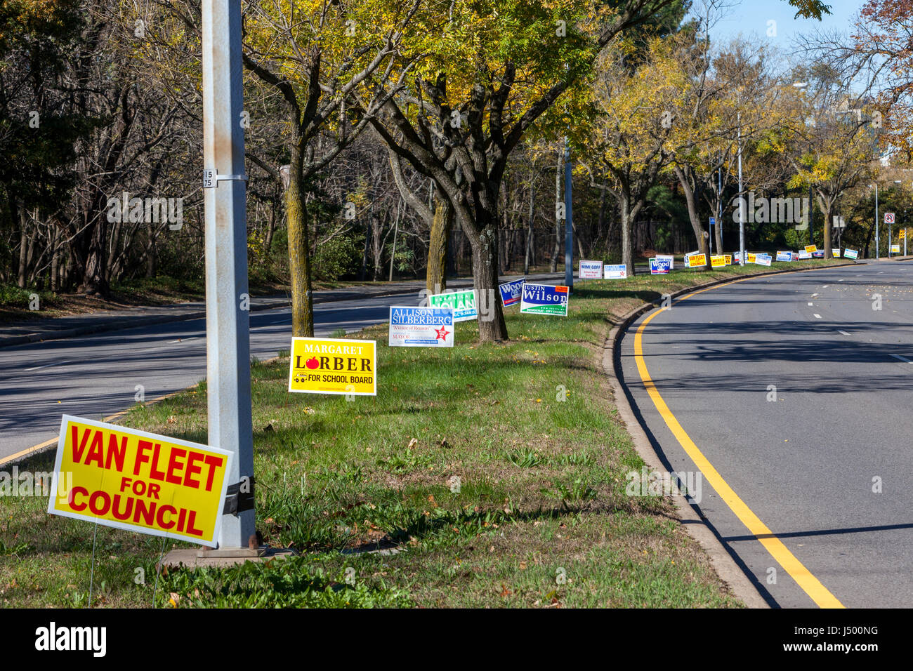 American Local Election Campaign Signs, Alexandria, Virginia, USA Stock ...