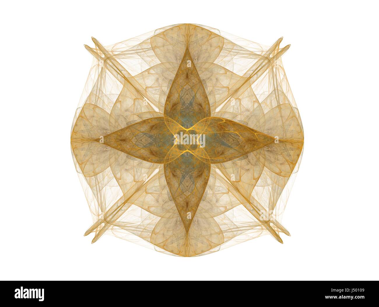 Computer generated fractal flower Cut Out Stock Images & Pictures - Alamy