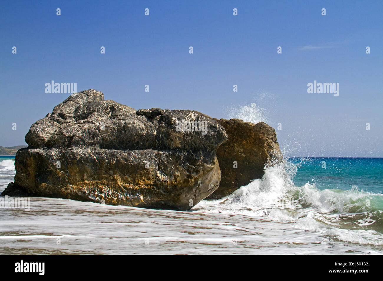 Rocks in sea Stock Photo - Alamy