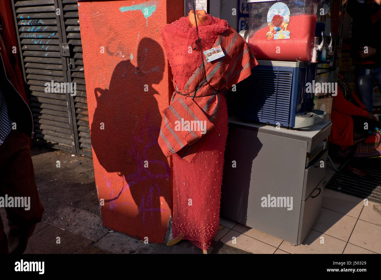 People walking on the high street near Peckham Rye station in London,UK ...