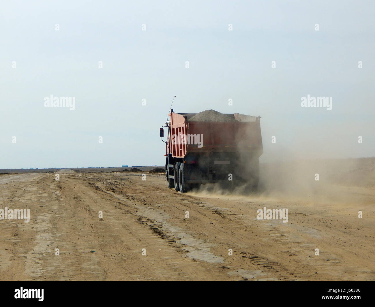 Heavy load truck loaded sand hi-res stock photography and images - Alamy