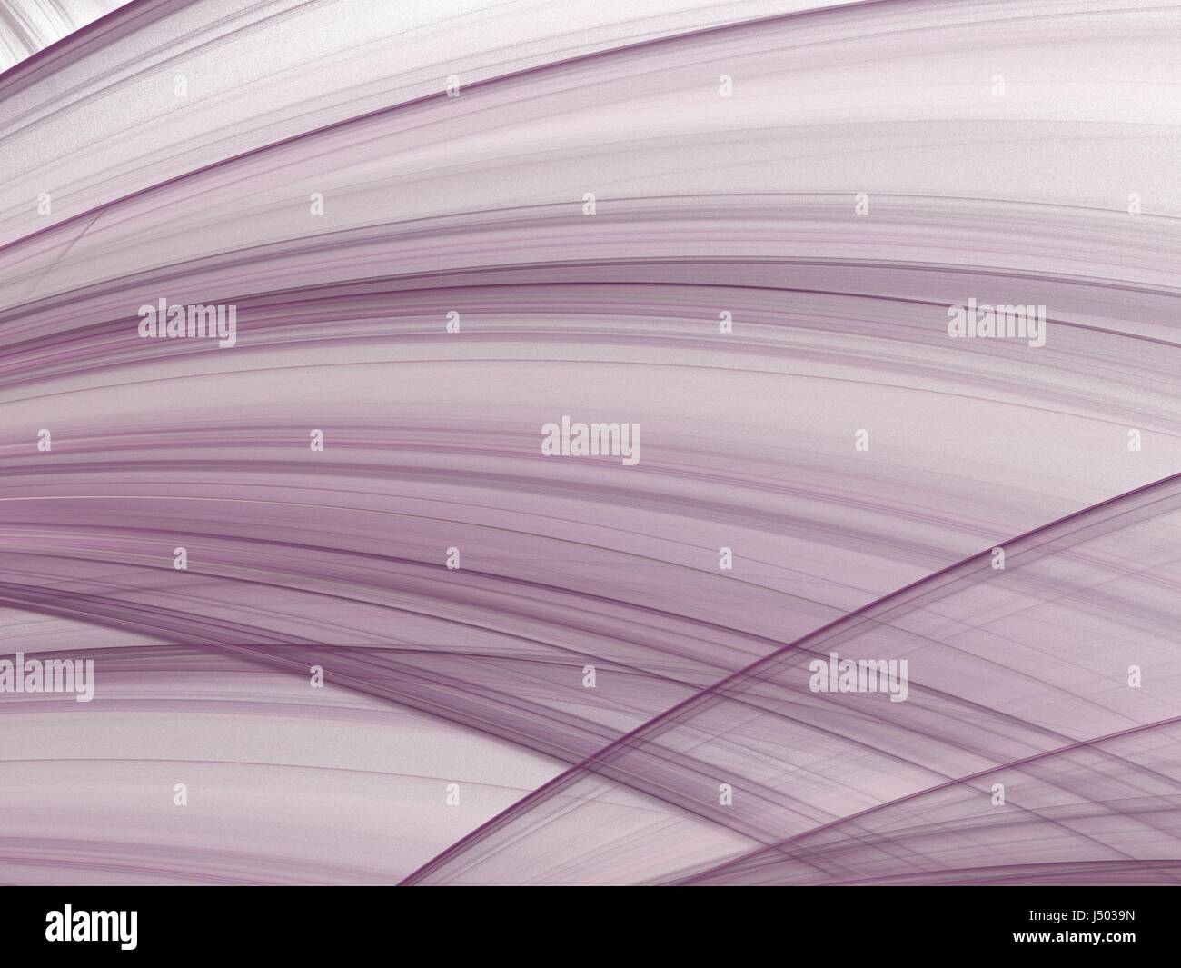 3D rendering with abstract fractal with burgundy curved lines and waves ...