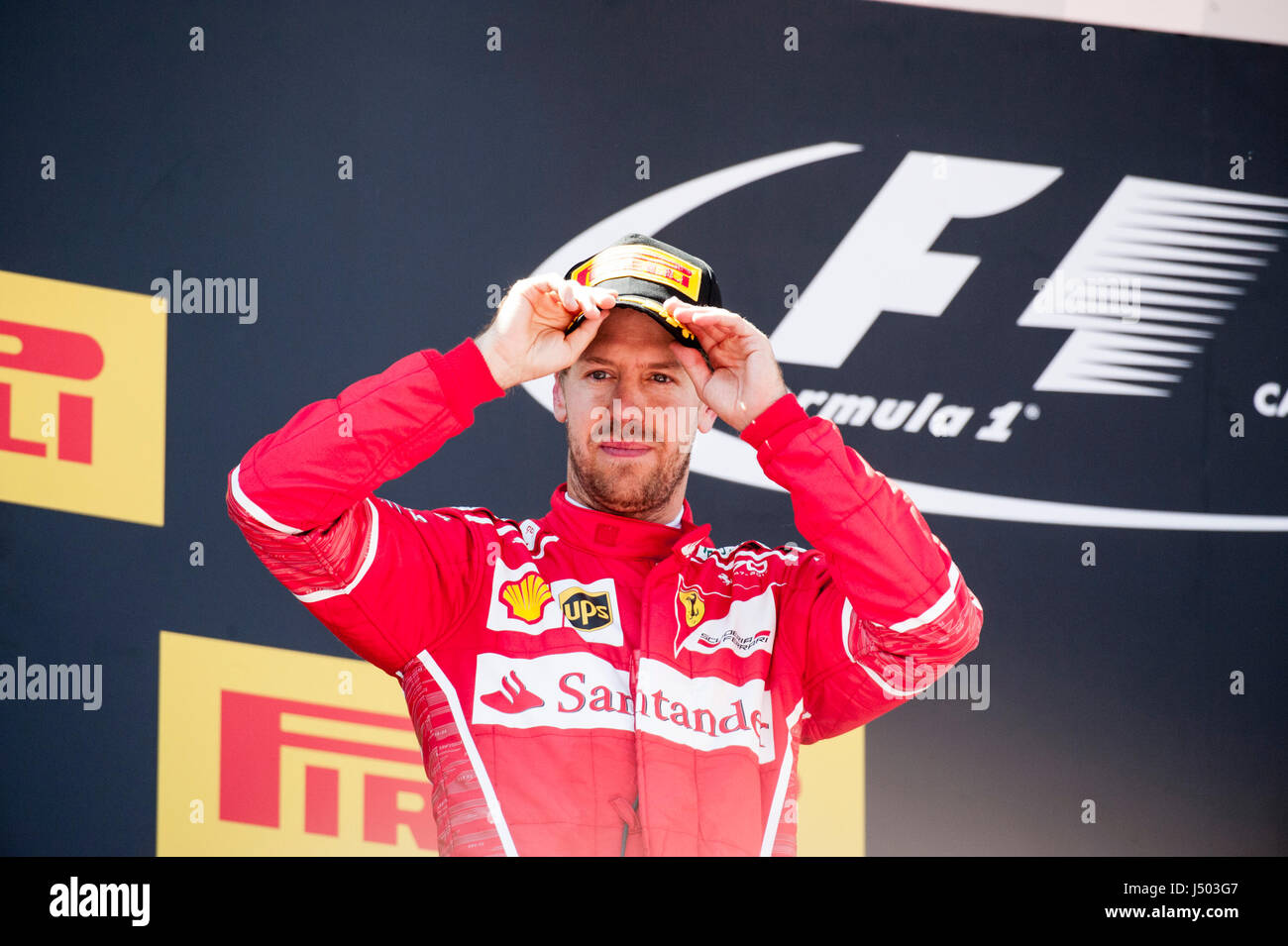 Ferrari celebrates at podium hi-res stock photography and images - Alamy