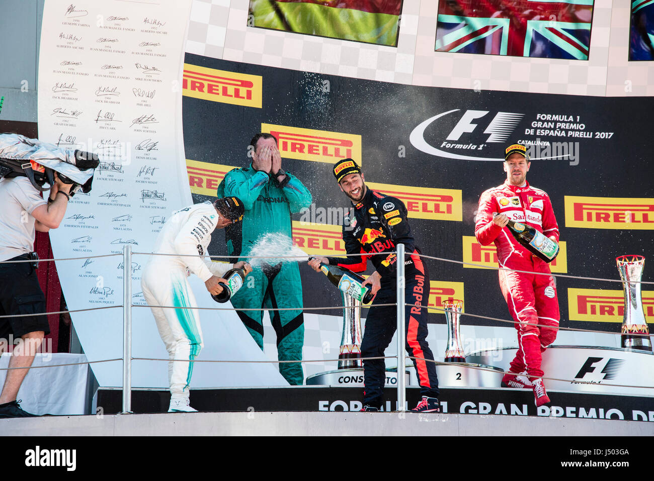 F1 driver celebrate hi-res stock photography and images - Alamy